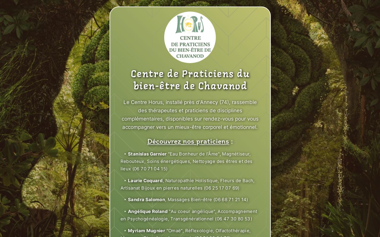 Bien-être Chavanod - Centre Horus